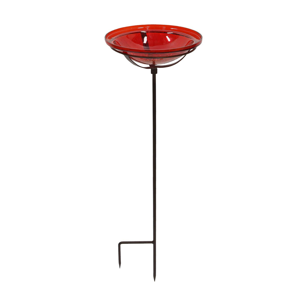 Achla Designs 12" Red Bowl, Cradle & Stake — The Bird Shed