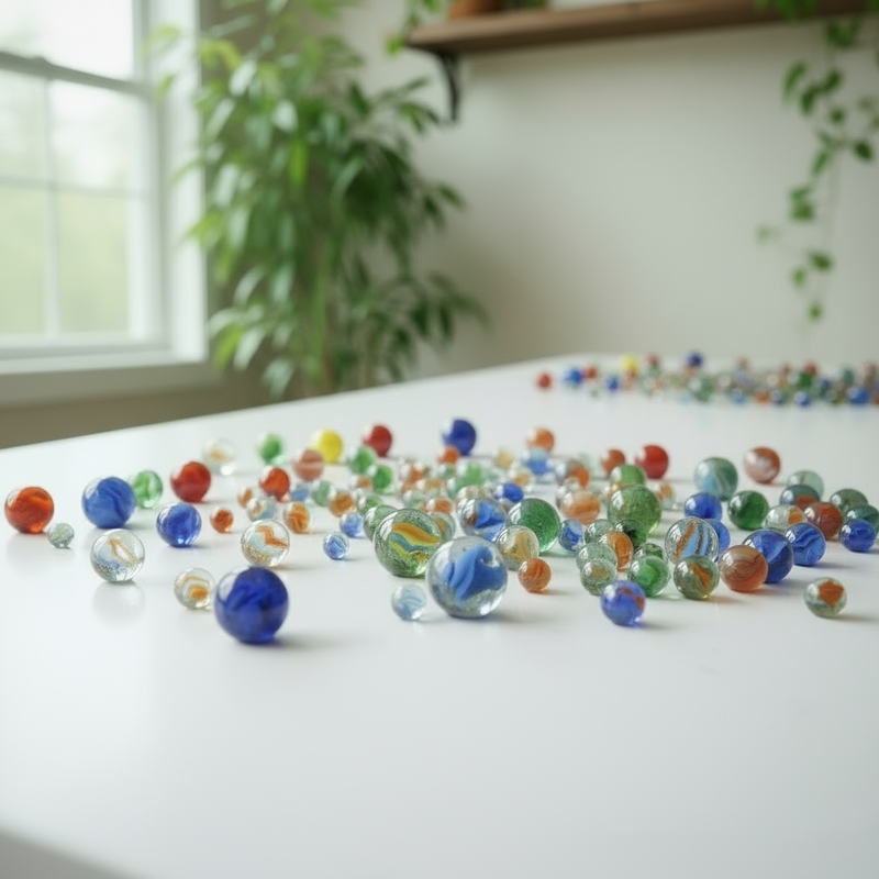 Naturesroom Tub of 50 Assorted Marbles — The Bird Shed