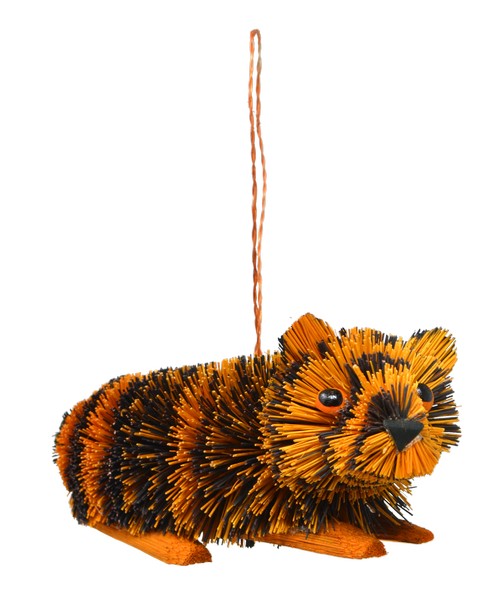 Tiger Rattan Legs Brushart Ornament — The Bird Shed