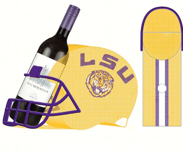 LSU Cork and Wine Bottle Holder — The Bird Shed