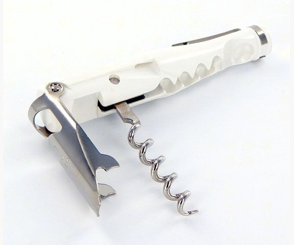 Vinnie Bottle Shape Corkscrew - White — The Bird Shed