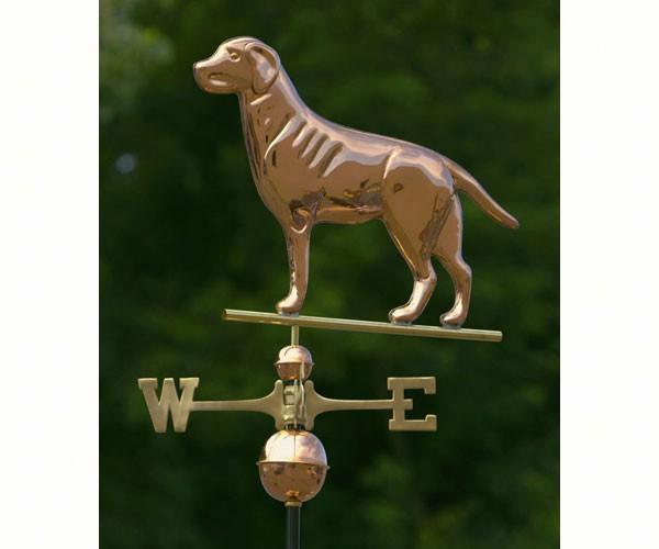 Labrador Retriever Weathervane Polished Copper + Freight — The Bird Shed