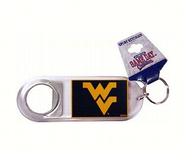 Lucite Logo Bottle Opener Keychain - West Virginia Mountaineers — The ...