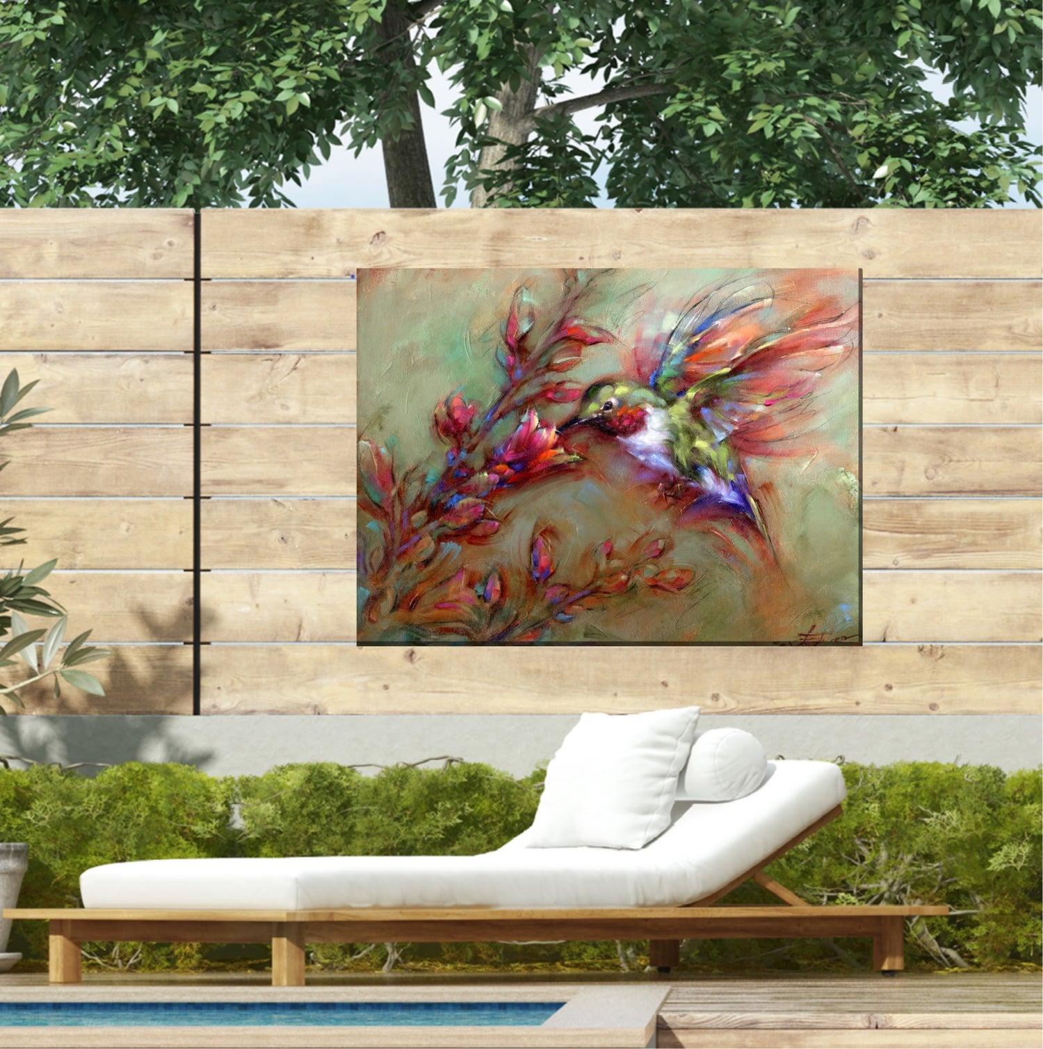 Outdoor Wall Art - Outdoor Canvas Art Weatherproof — The Bird Shed